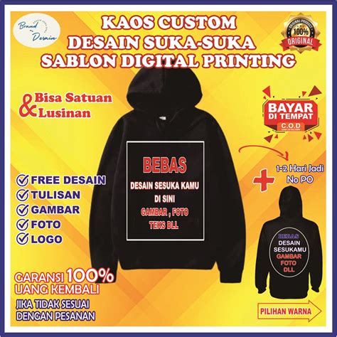 Jual Hoodie Hodi Hodie Sweater Sweater Jaket Jacket Sweatshirt Custom Custome Costum Sablon