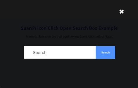 Search Icon Click Open Search Box Using Css Codeconvey