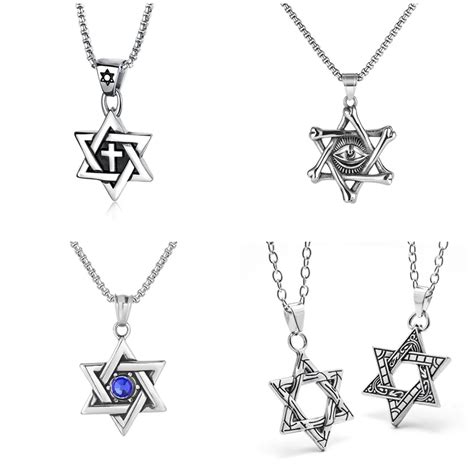 슬리버 톤 스테인레스 스틸 링크 체인 목걸이 남자 펜던트 목걸이 유대인 Bijoux 칼라 Kolye 선물 Cx23펜던트 목걸이