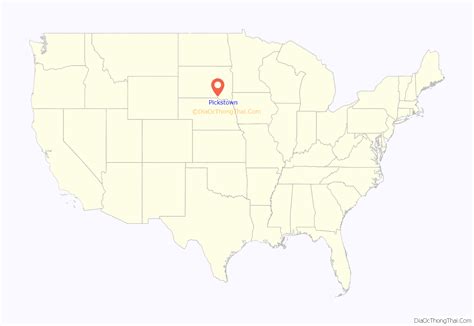 Map Of Pickstown Town Thong Thai Real