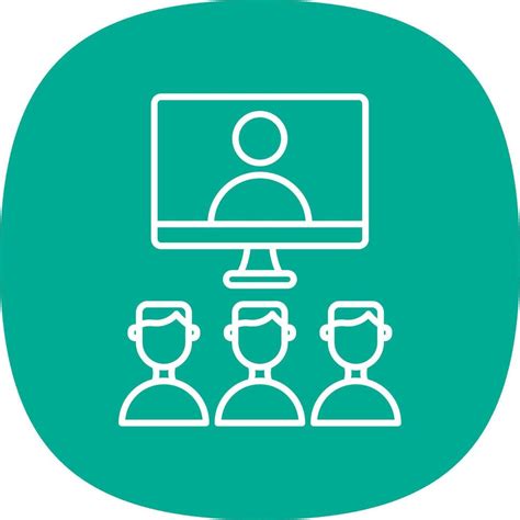 Virtual Class Line Curve Icon 43323926 Vector Art At Vecteezy