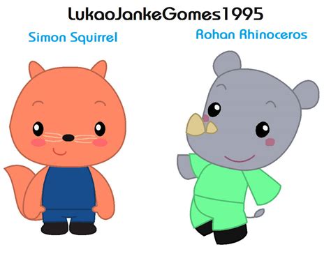 Nhkl Ocs Simon Squirrel And Rohan Rhinoceros By Lukaojankegomes1995