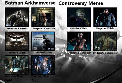 Batman Arkhamverse Controversy Meme By Octopus1212 On Deviantart