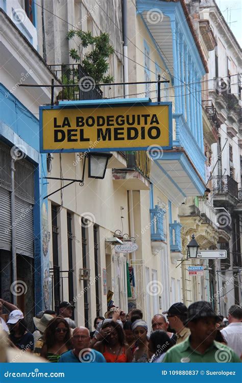 Barra Famosa La Bodeguita Del Medio La Habana Cuba Del Restaurante