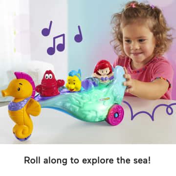 Disney Princess Ariels Light Up Sea Carriage By Little People® Mattel
