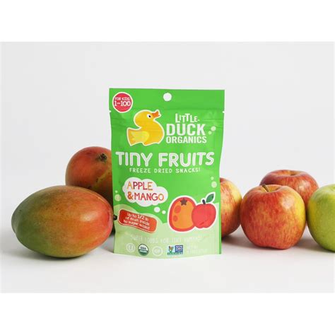Little Duck Organics Organic Tiny Fruits Apple And Mango 21g