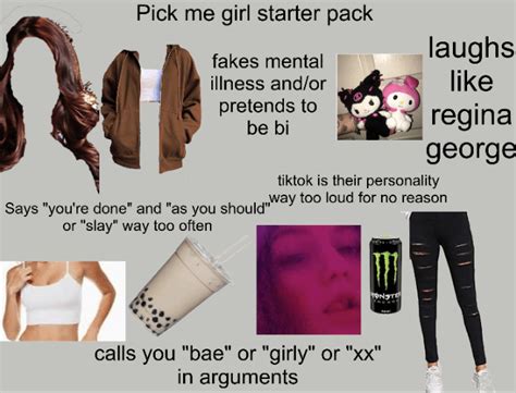 Pick Me Starter Pack R Starterpack