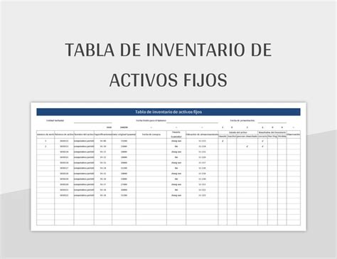 Plantilla De Excel Cronograma De Formulario De Tabla De Inventario De