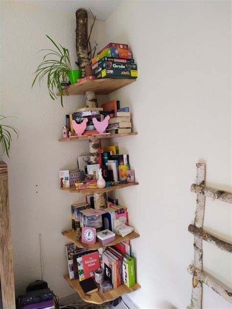 Bookshelf Diy Tree Shelf Bookshelves Diy Diy Tree Tree Shelf