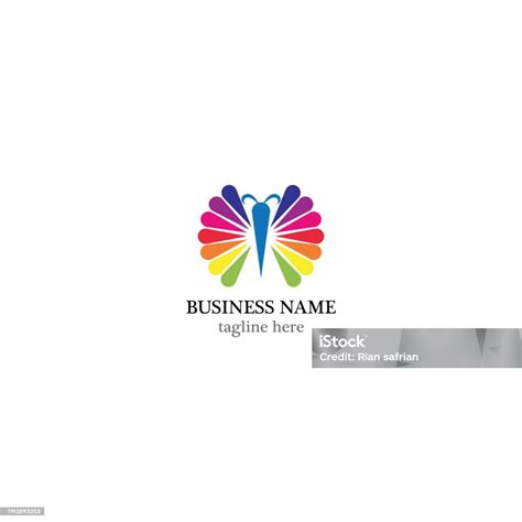 Butterfly Template Vector Stock Illustration Download Image Now