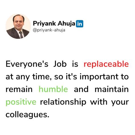 priyank ahuja on linkedin always be humble and maintain positive