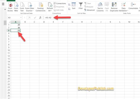 How To Subtract In Microsoft Excel Developer Publish