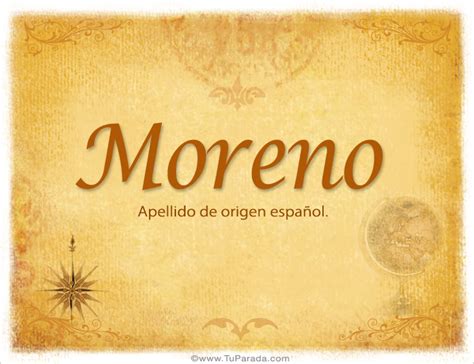 Moreno Tarjetas De Apellidos Con M