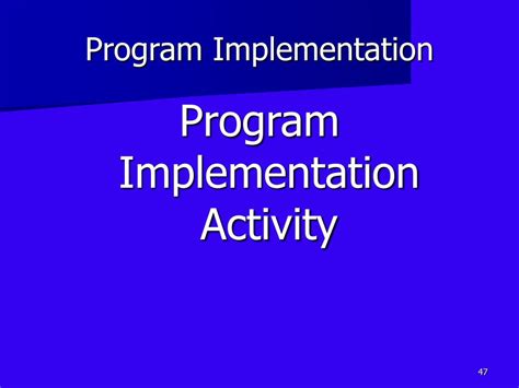 Ppt Needs Analysis Program Evaluation Program Implementation
