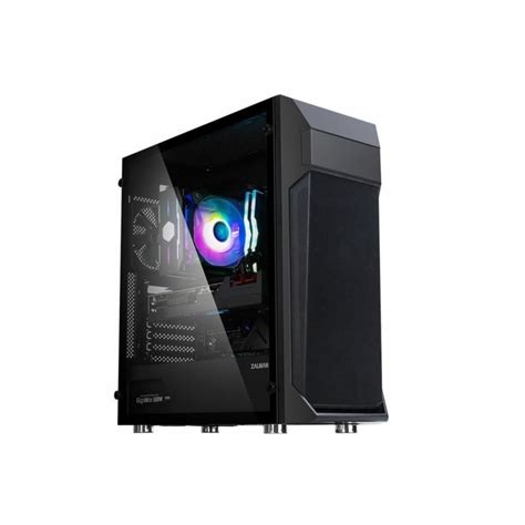Zalman Z1 PLUS, crno sa staklom, bez napajanja