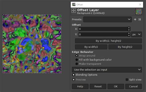 How Can I Draw Seamless Texture And Have GIMP Mirror The Edges On Texture Sides Graphic