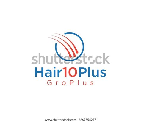 Hair 10 Plus Logo Design Hair Stock Vector Royalty Free 2267554277