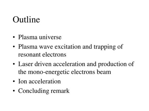Ppt Particle Acceleration In Plasma Powerpoint Presentation Free