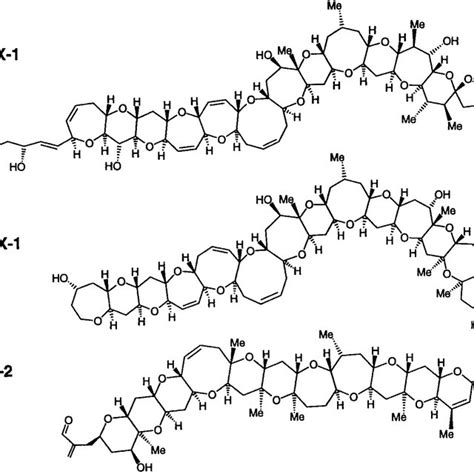 Structures Of The Marine Polyether Toxins P Ctx 1 5 C Ctx 1 14 And