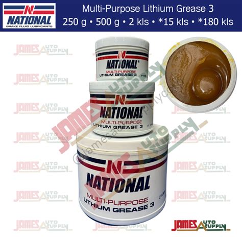 National Multi Purpose Lithium Grease 3 Yellow Lazada Ph