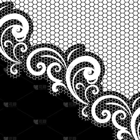 矢量花边背景