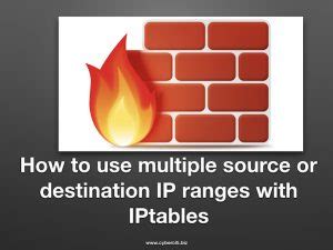 How To Use Or Specify Multiple IP Addresses In Iptables Source Or Destination On Linux NixCraft