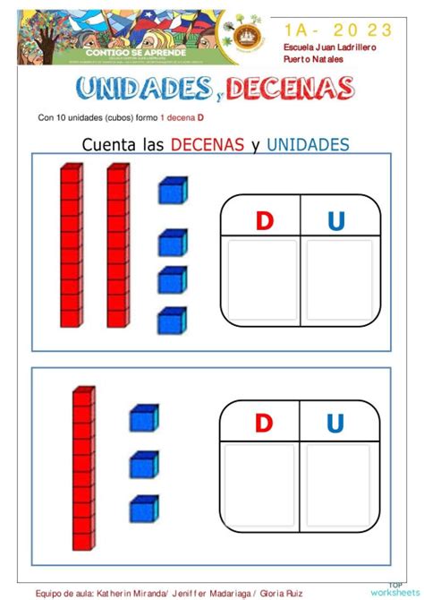 Fichas Unidades Decenas Y Centenas