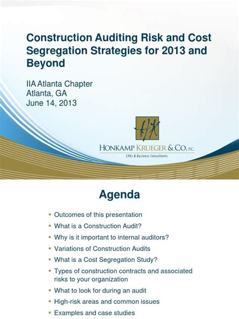 Construction Auditing Audit General Contractor