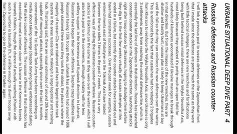 ukraine situational deep dive part 4 situational deep dive part