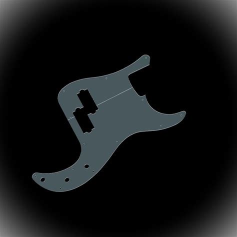 Ocs P Style Bass Pickguard Template
