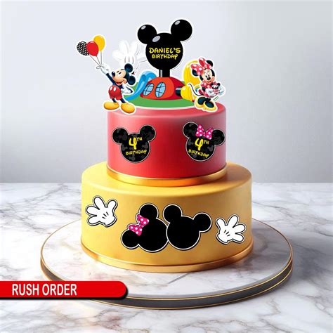 Mickey Mouse Cake Topper Mickey Mouse Printable Topper Free Grab