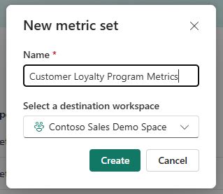 Create And Manage Metric Sets Power BI Microsoft Learn