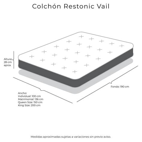 Colchón King Size Restonic Vail Rgh