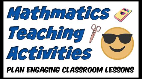 Math Teaching Activities Youtube