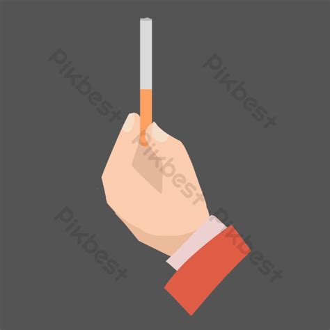 Cartoon Hand Holding Cigarette Design Png Images Psd Free Download