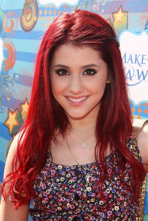 Ariana Grande Red Hair Image Ariana Grande Red Hair  Sam And