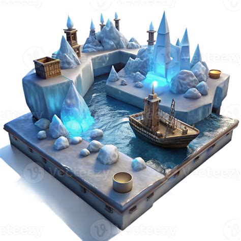 Extraordinary Traditional Frozen Ship 3d Illustration Exclusive 56760365 Png