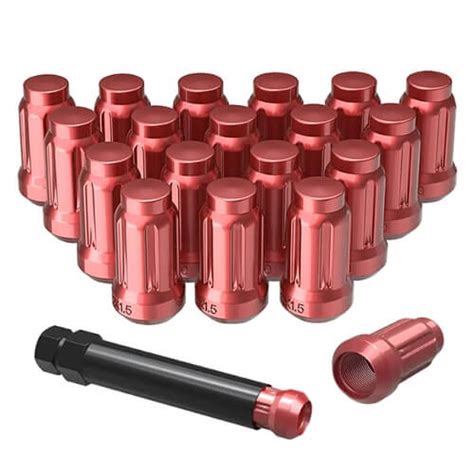 Osias Red Spike Lug Nuts For Cars Trucks And Suvs
