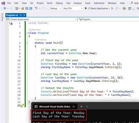 How To Get First And Last Day Of The Year In C AspDotnetHelp