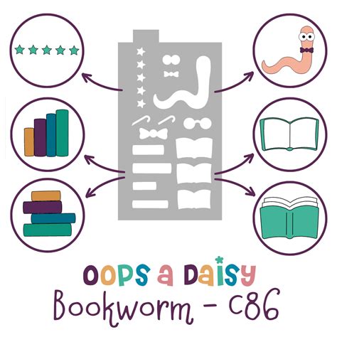 Bookworm Classic A5 Journal Stencil Oops A Daisy Uk