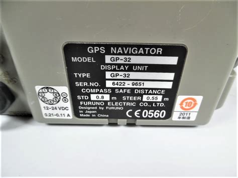 Furuno Gp 32 Gps Waas Navigator 3 5 Monochrome Lcd Display Repeater Tested Max Marine