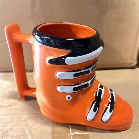 14oz Ski Boot Ceramic Mug Novelty T Burns Glass