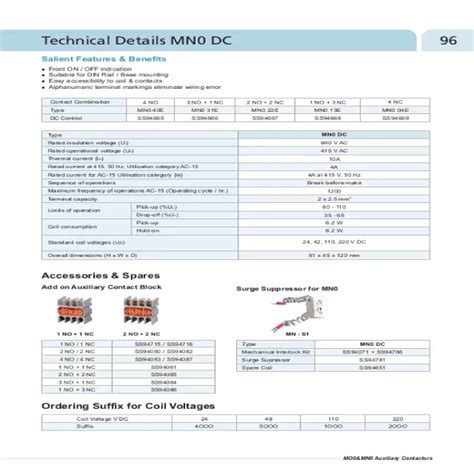 Download Landt Switchgear Auxiliary Contactor Catalogue Pdf
