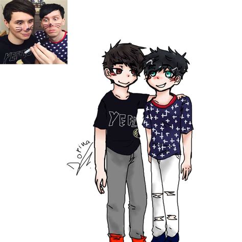 Dan X Phil Fan Art By Dorinabancsok On Deviantart