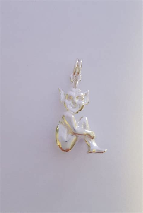 Devon Pixie Charm Pendant In Solid 925 Sterling Silver Vintage Style
