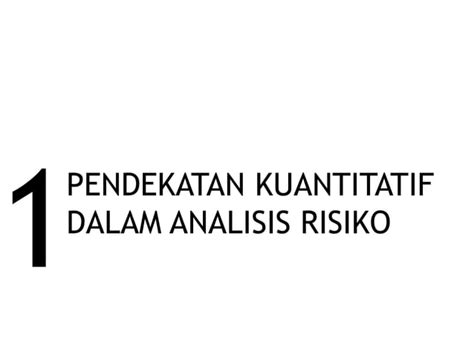 Analisis Risiko Kuantitatif Pdf