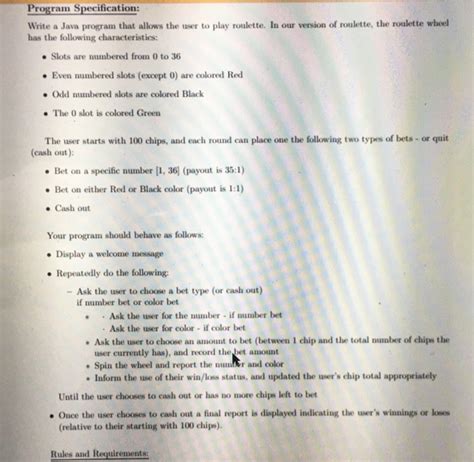 Solved Program Specification Write A Java Program That