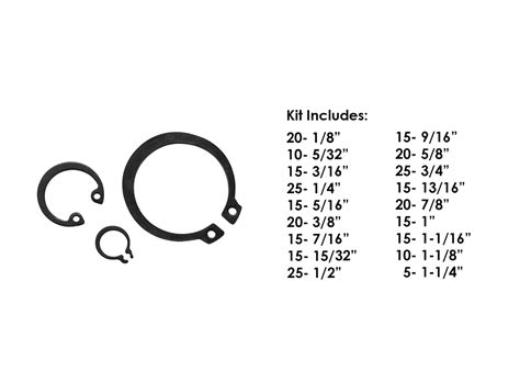 External Snap Ring Assortment
