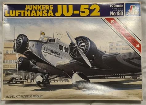 150 Italeri 172 Junkers Lufthansa Ju 52 Model Kit 6800 Picclick Au