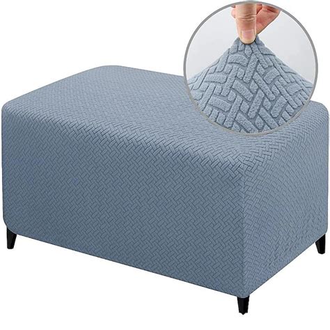 Stretch Ottoman Cover Square Ottoman Slipcovers Rectangular Foldable
